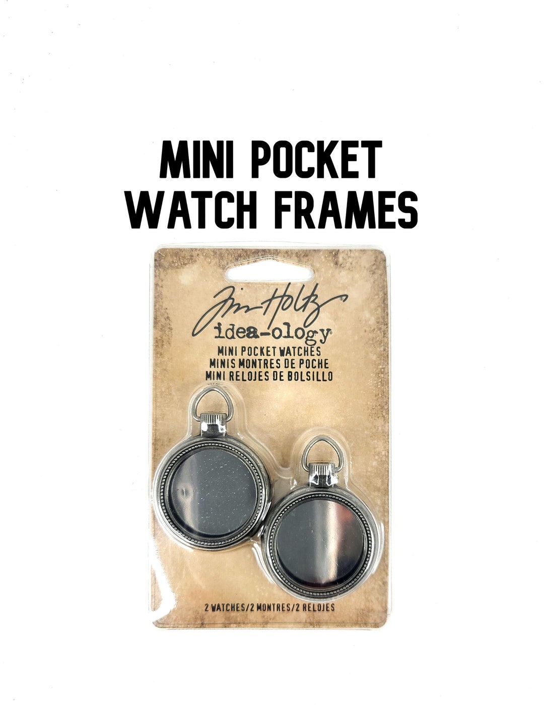 Mini Pocket Watch Metal Frames Tim Holtz Idealogy Metal Locket Frames ...