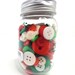 Christmas Buttons 200 Buttons Green Red White Buttons Assorted Sizes ...