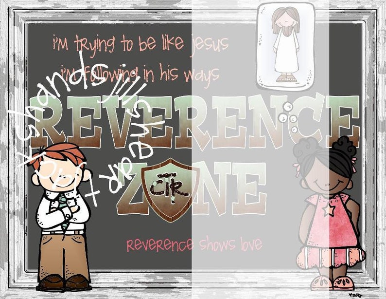 Reverence Zone for LDS Primary | Etsy