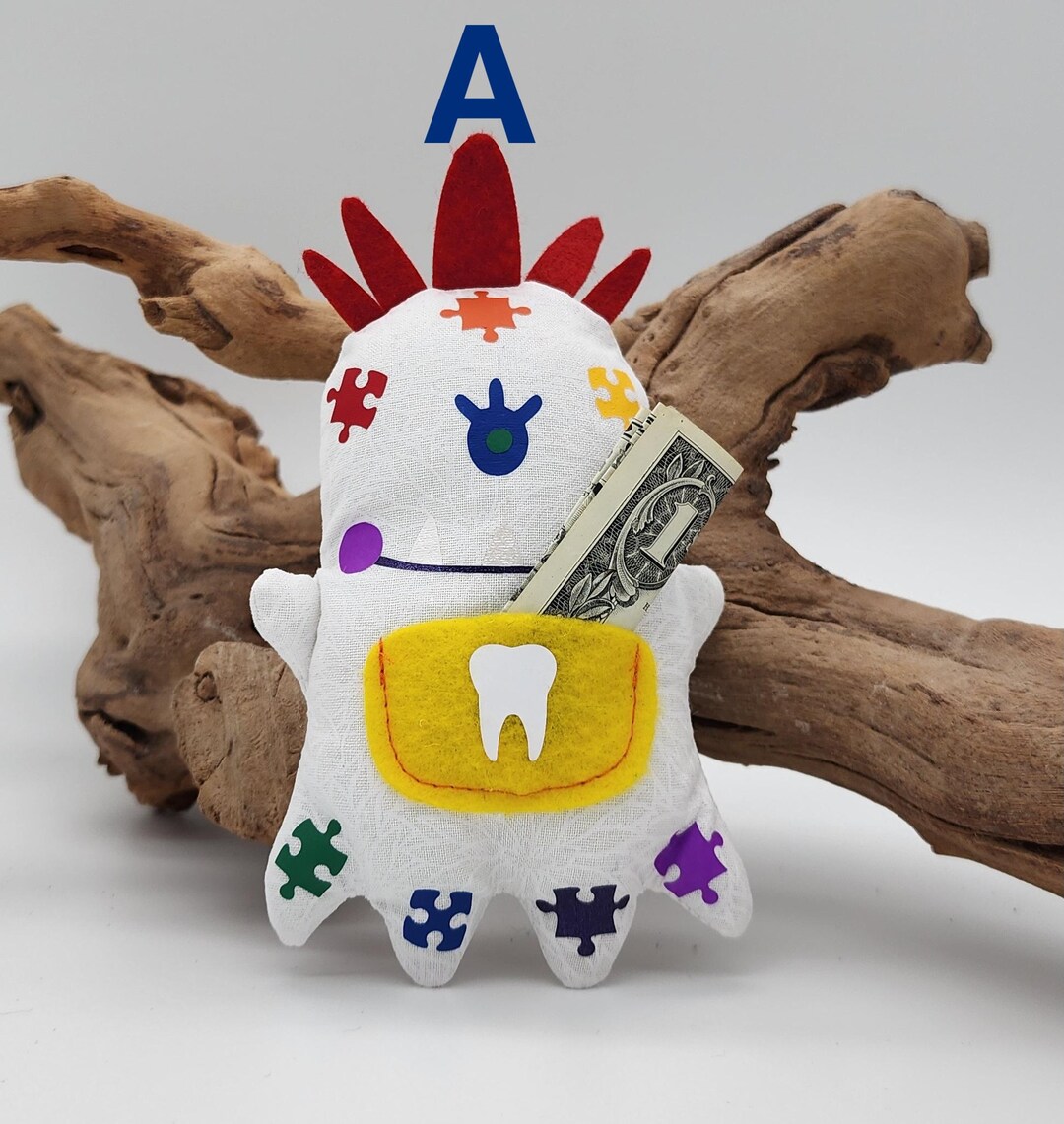 Sea Monster Tooth Fairy Pillow - Autism Awareness - Etsy
