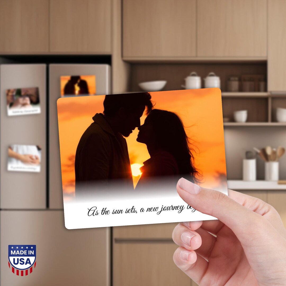Personalized Wedding & Anniversary Photo Magnets Unique Anniversary ...
