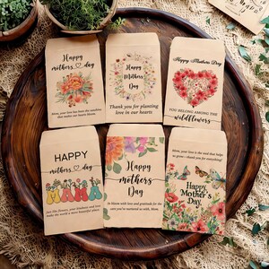 Personalized Mother's Day Seed Packet Favors: Wildflower Seed Paper - Etsy