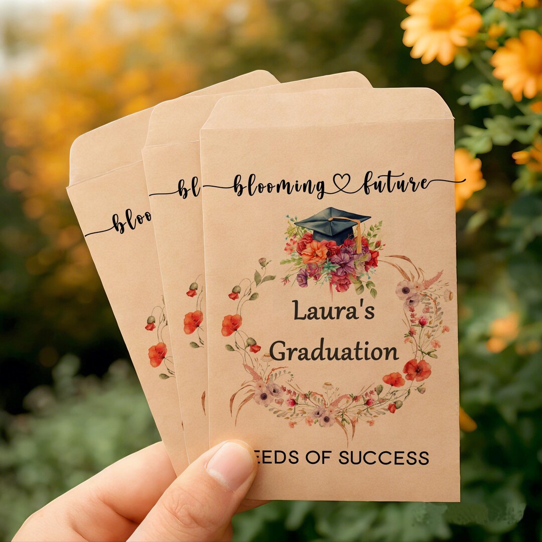 Class of Graduation Seed Packets/personalized College Graduation Gift ...