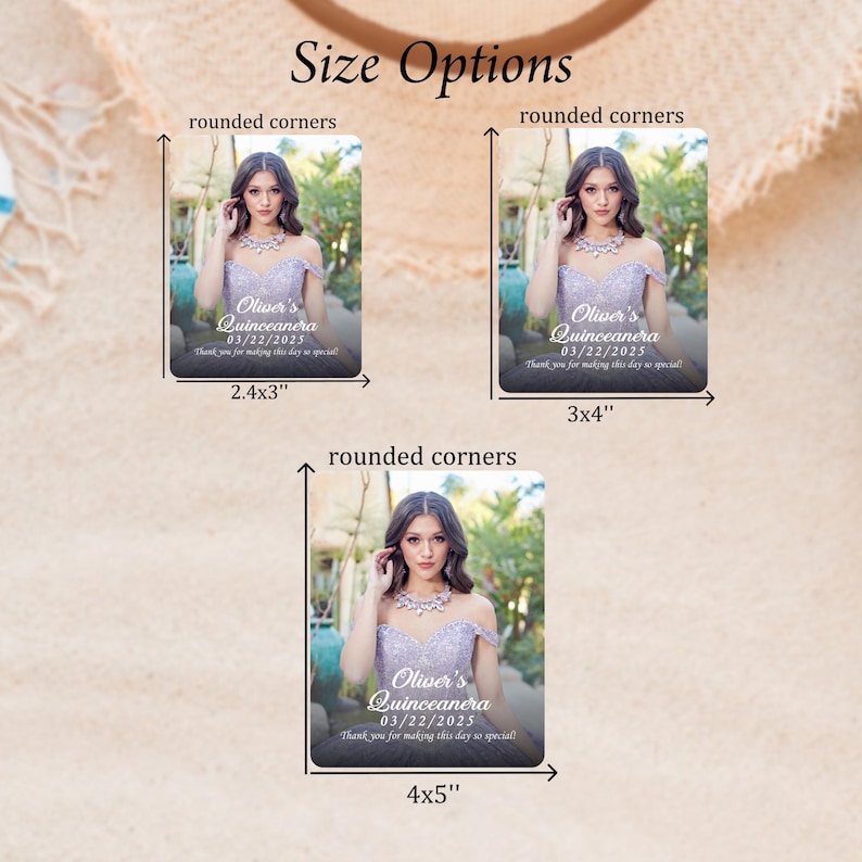 Personalized Quinceanera Photo Magnets: Elegant Keepsake Favors - Etsy
