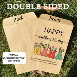 Personalized Mother's Day Seed Packet Favors: Wildflower Seed Paper - Etsy