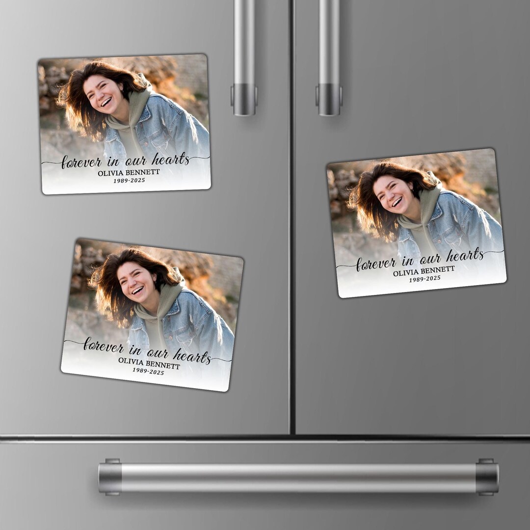 Personalized Funeral Magnets/eternal Love Memorial Keepsakes/heartfelt ...