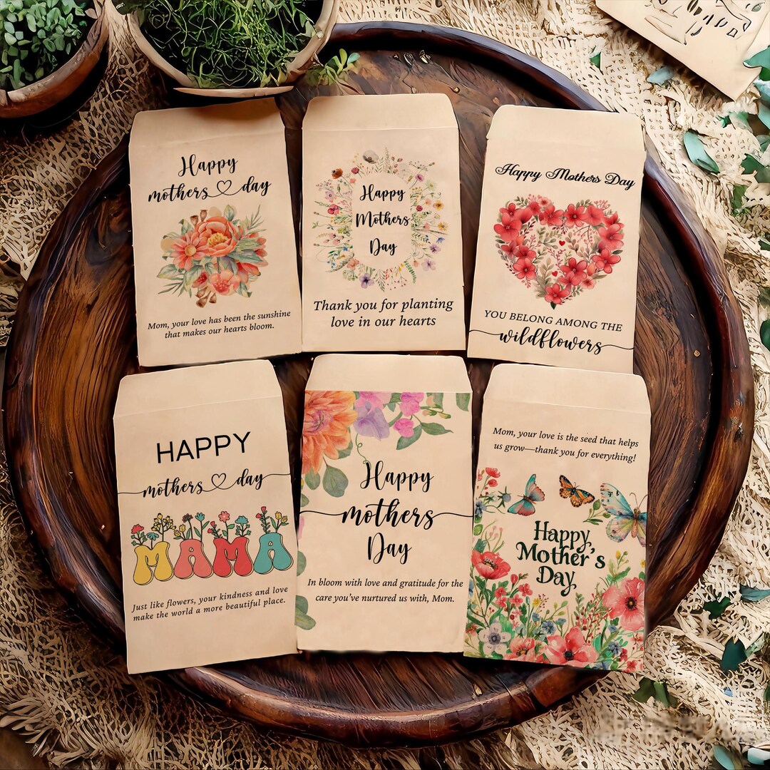 Personalized Happy Mother's Day Seed Packets/mom's Garden Seed Packets ...