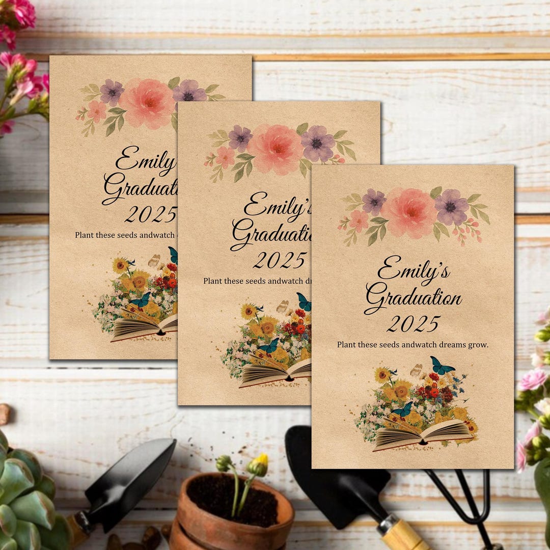 RUSH Custom Graduation Seed Packets/class of 2025/graduation ...