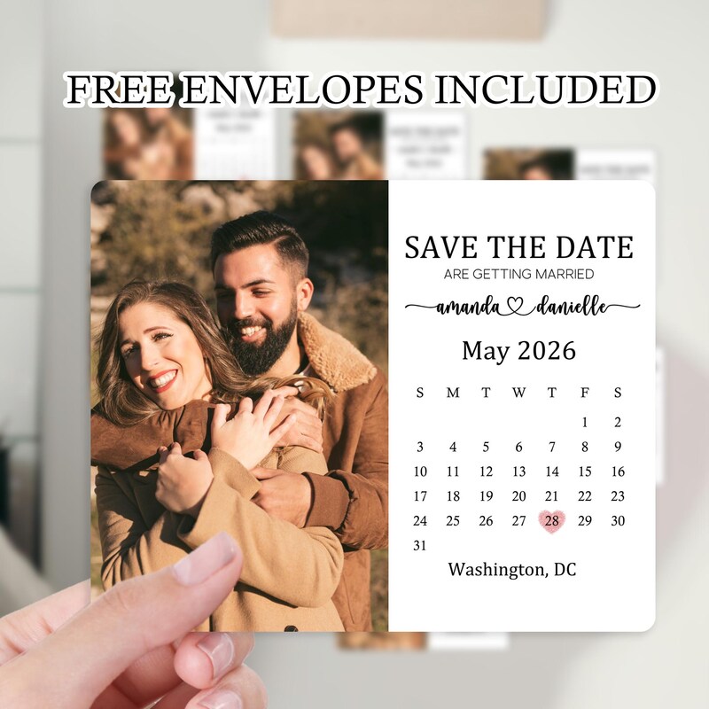 Calendar Save the Date - Etsy