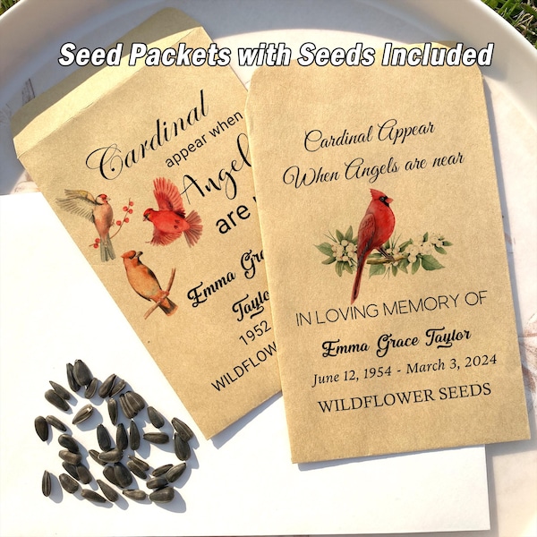 Bird Seed Memorial Packets - Etsy