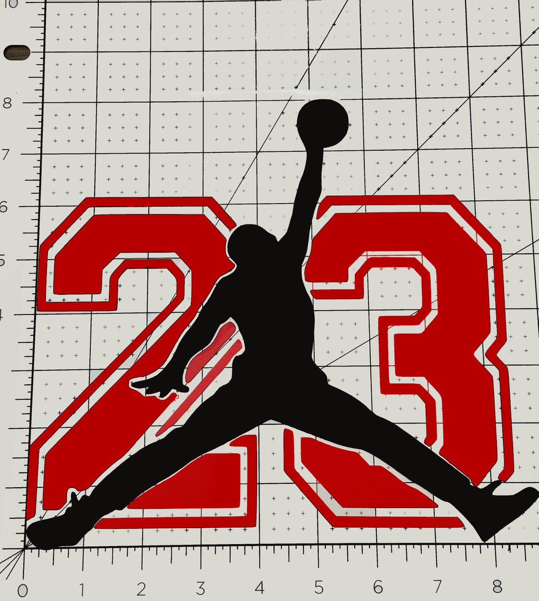 Jordan Jumpman 23 Logo Iron-on Transfer, Heat Transfer for Shirt, Vinyl ...