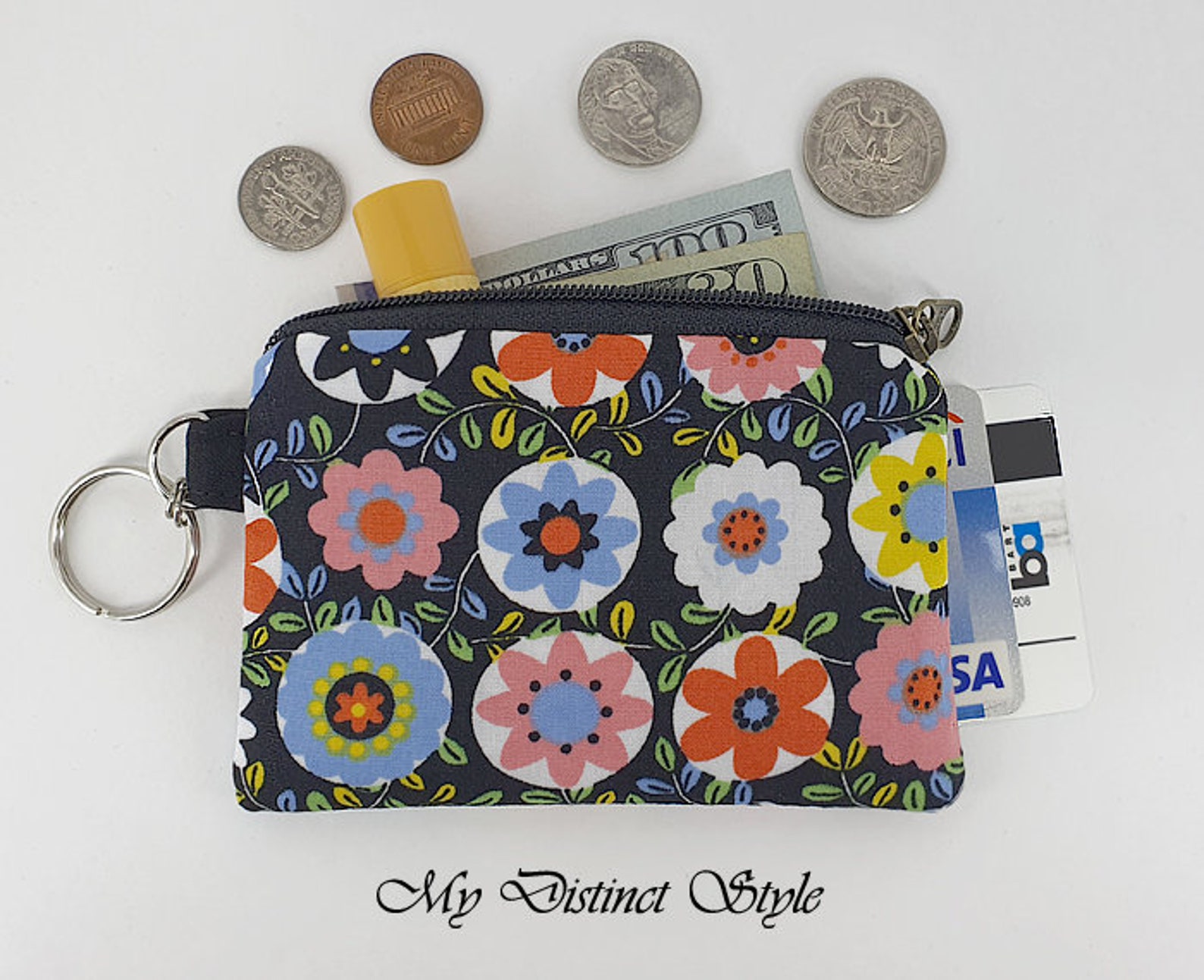 Keychain Wallet / Wallet Coin Purse / Mini Coin Purse / Card - Etsy ...