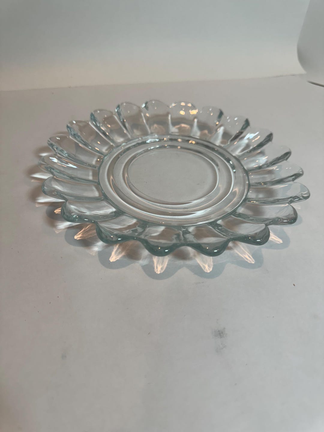 1980s Vintage Indian Glass Plate Decorative Glassware, Handcrafted ...