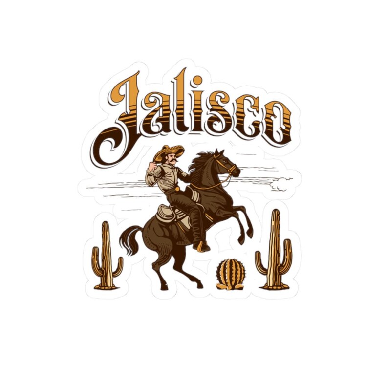 Charro Pride Sticker, Jalisco Cowboy Tradition, Mexican Cowboy Vinyl ...
