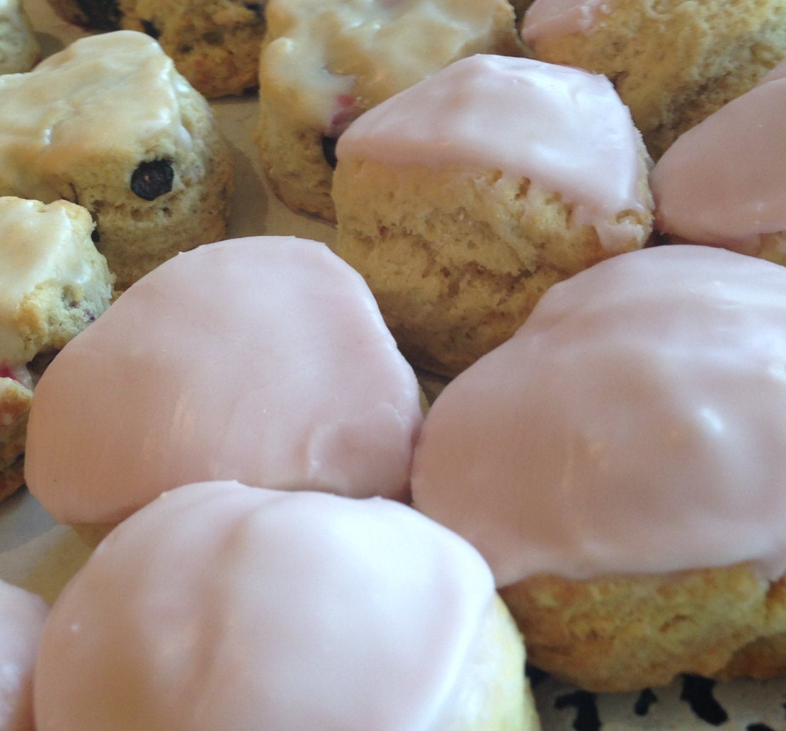 Traditional Pink French Vanilla Scone | Etsy