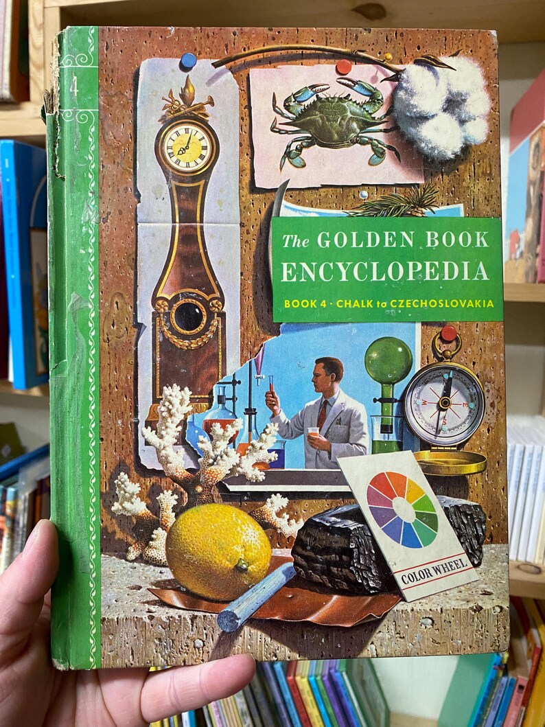 The Golden Book Encyclopedia | Vintage Children's Reference, 1960 - Etsy
