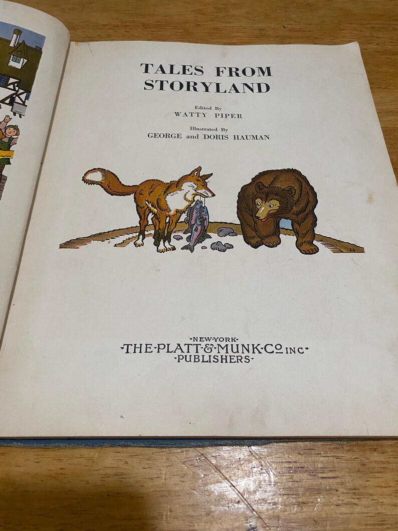 Tales From Storyland Edited by Watty Piper | 1941 Nursery Rhymes ...