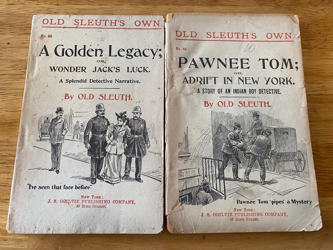 Old Sleuth's Detective Series – Antique 1890s Paperbacks - Etsy