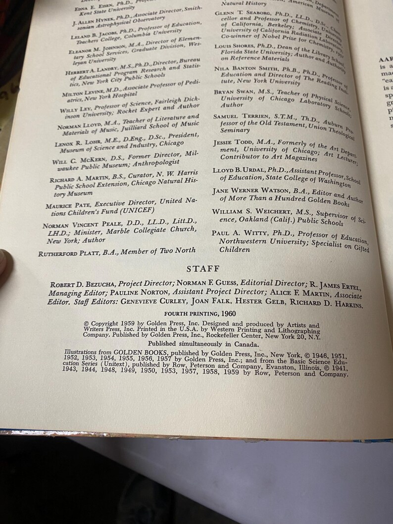The Golden Book Encyclopedia Vintage 1960 Third and Fourth Printing ...
