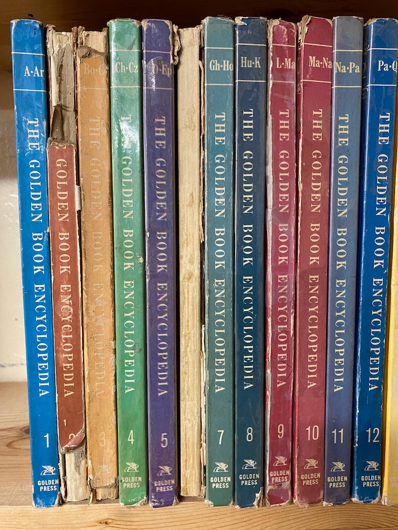 The Golden Book Encyclopedia Vintage 1960 Third and Fourth Printing ...