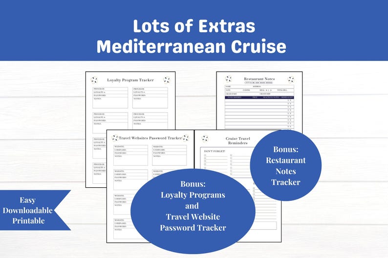Mediterranean Cruise Travel Planner, Cruise Packing List, Cruise ...