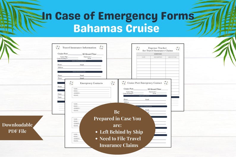 Bahamas Cruise Travel Planner, Cruise Packing List, Cruise Checklist ...