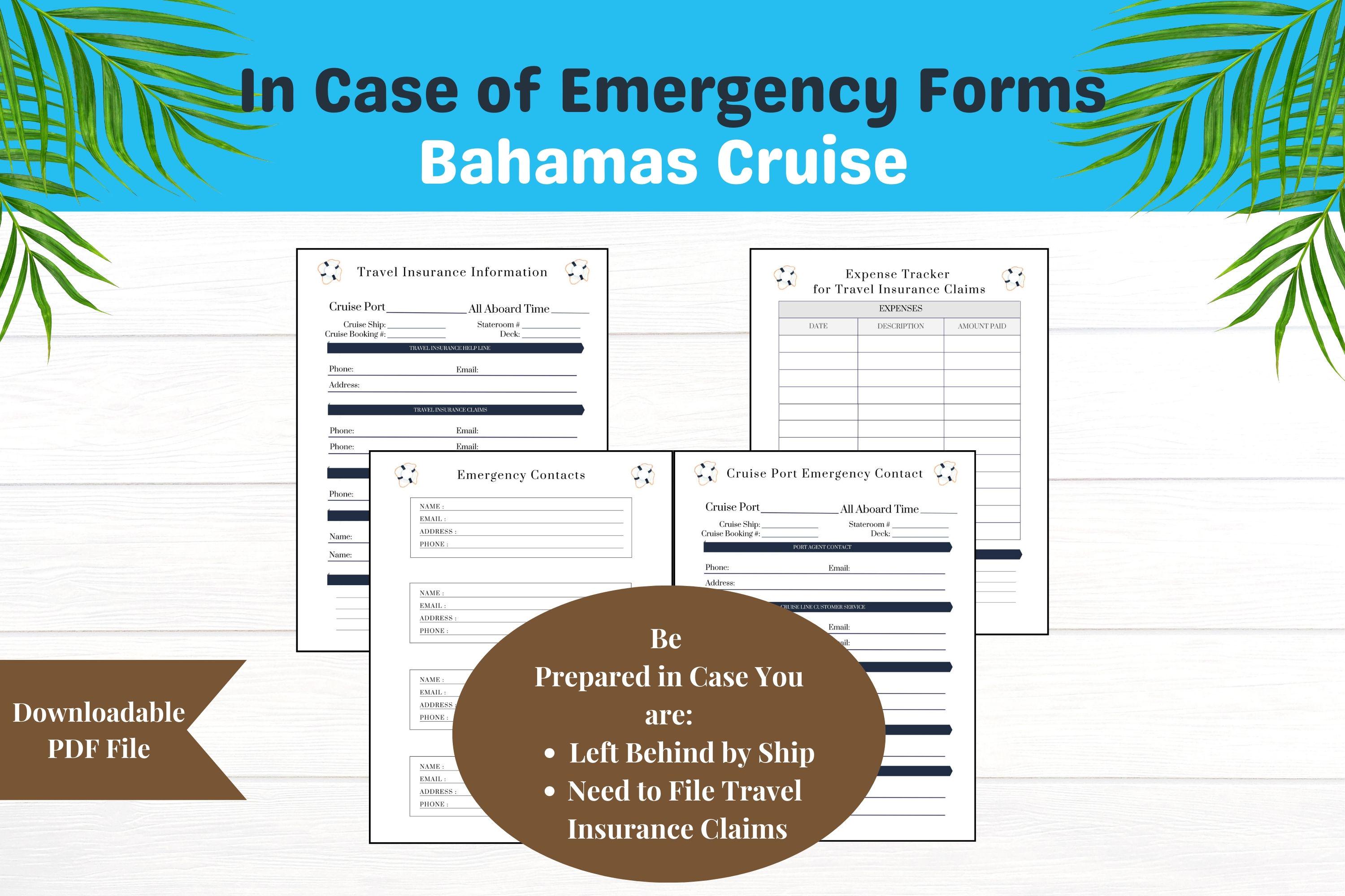 Bahamas Cruise Travel Planner, Cruise Packing List, Cruise Checklist ...