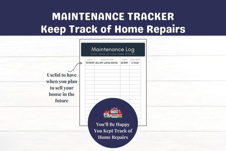 Home Maintenance Checklist PDF: Home Maintenance Binder, Home ...