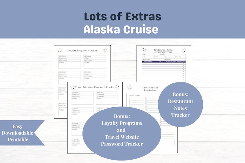Alaska Cruise Travel Planner, Cruise Packing List, Alaska Cruise ...