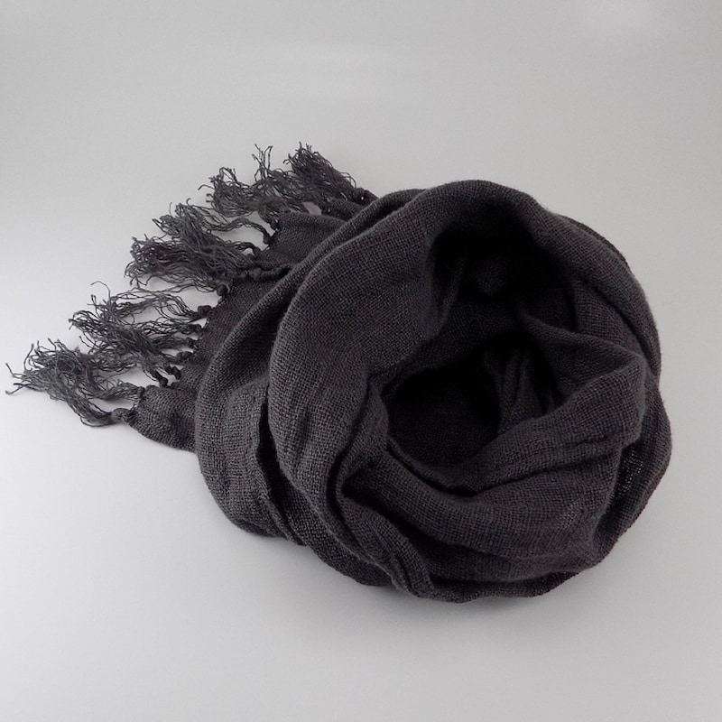 Grey Scarf - Etsy