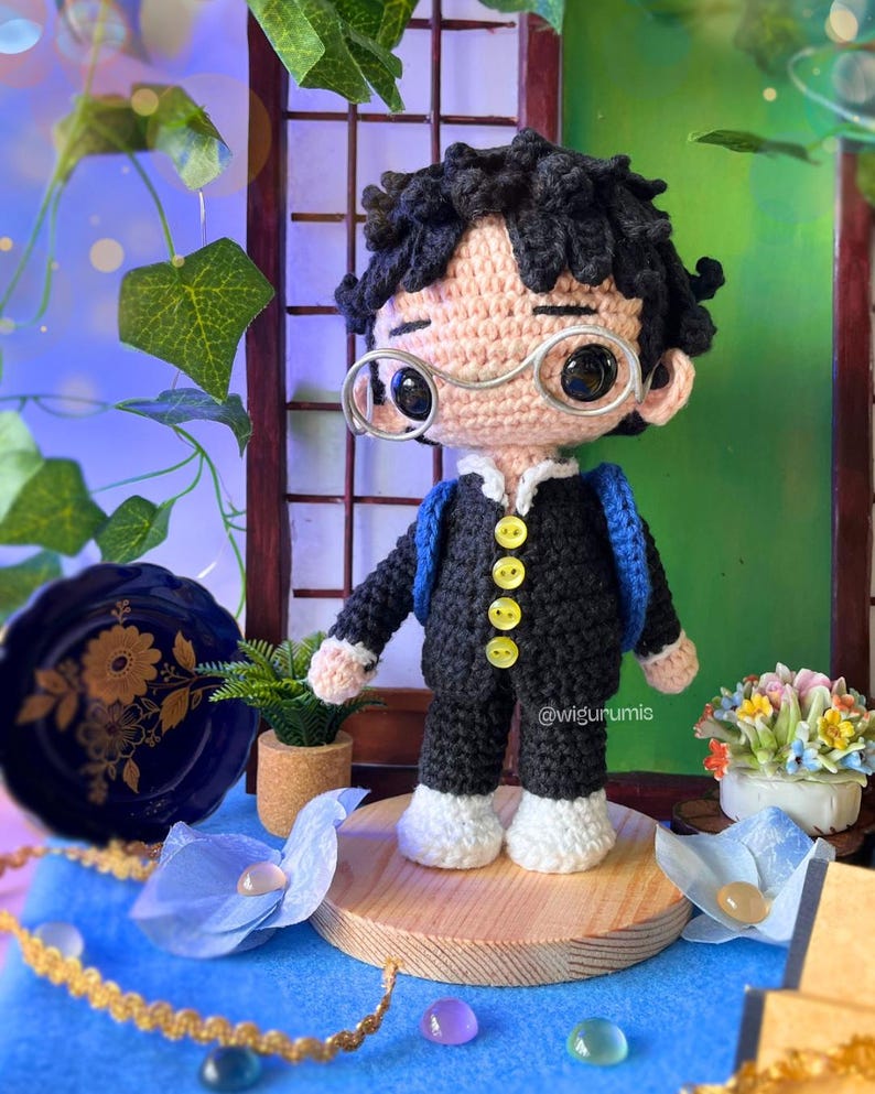 Okarun - Dandadan Crochet Inspired PDF Pattern - Amigurumi ENG - ESP - Etsy