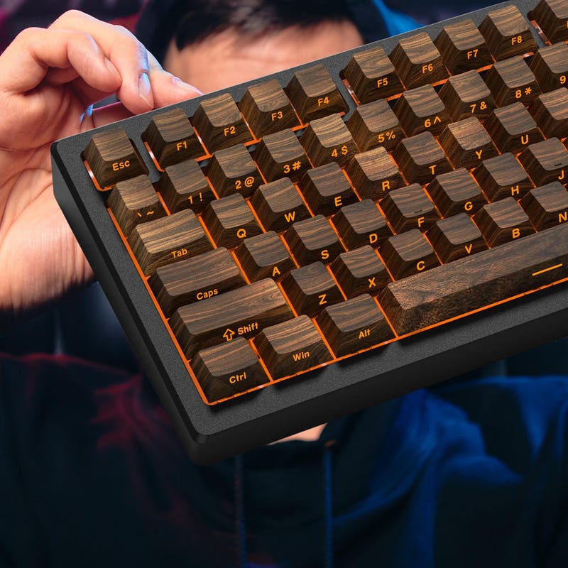 Wood Keyboard Key Caps - Etsy