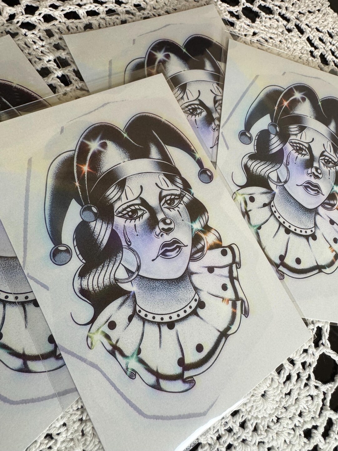 Sad Clown Postcards - Double Sided 4x6 Art Prints - Etsy