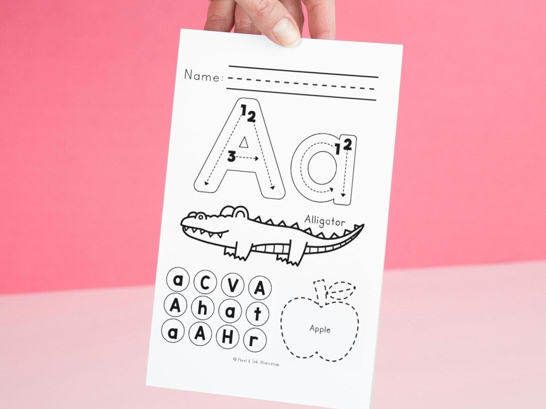 Jumbo ABC Tracing Sheets for Toddlers | Printable Alphabet Worksheets ...