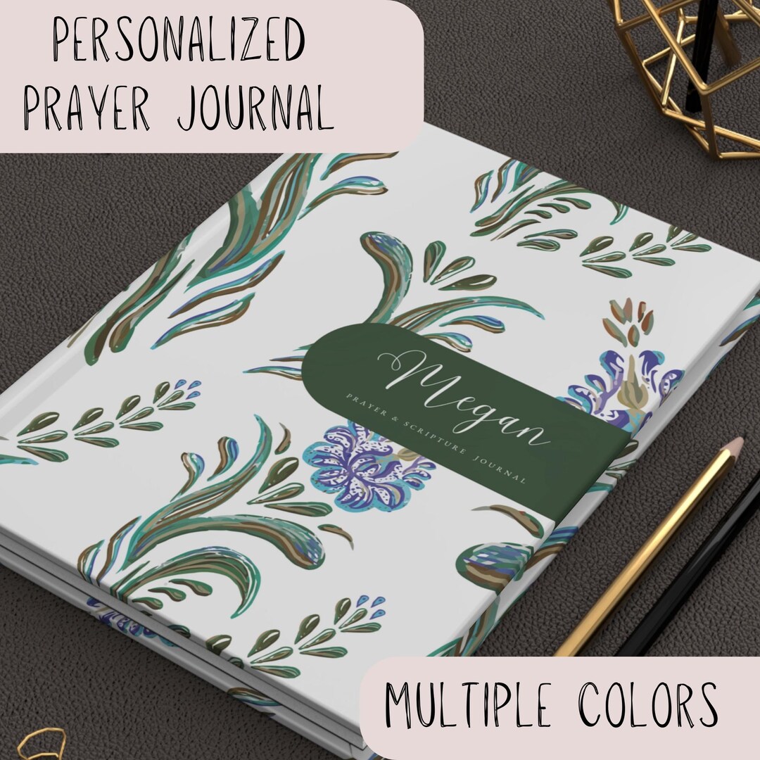 Personalized Prayer Bible Study Scripture Journal Christian notebook ...