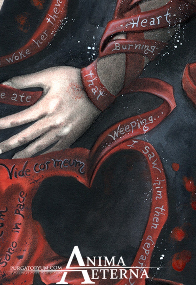 Vide Cor Meum Hannibal Traditional Art Watercolor Painting | Etsy