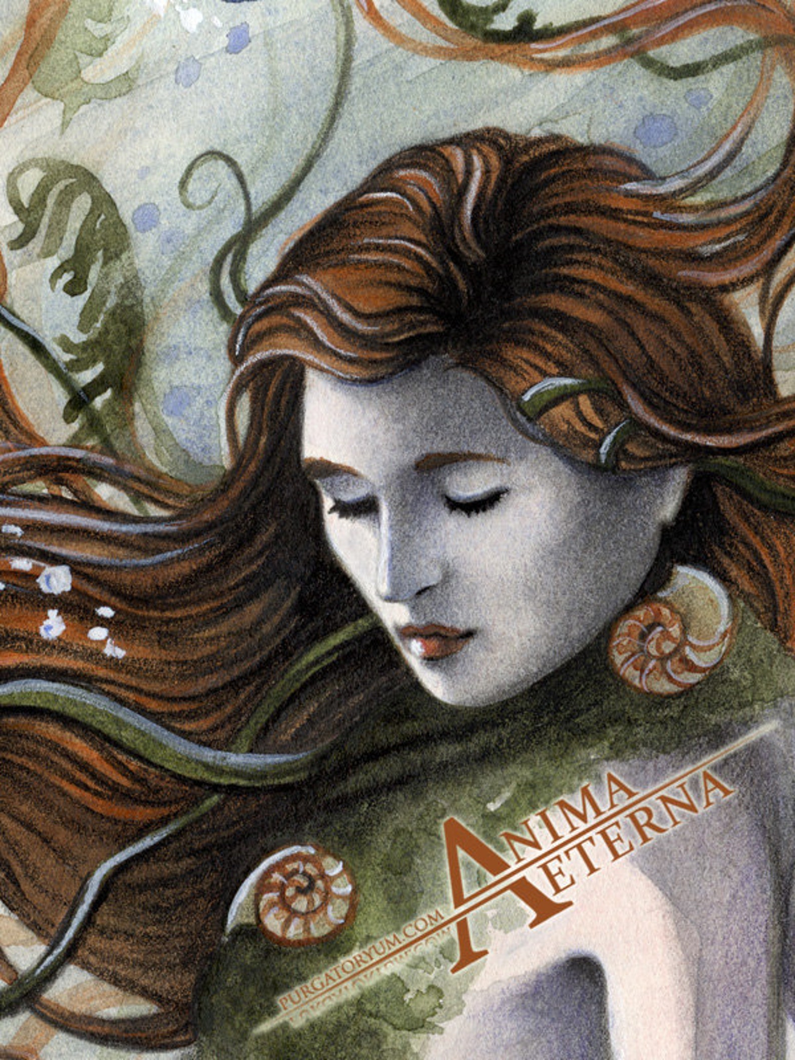 The Little Mermaid Watercolor Painting Photo Print 20x30cm - Etsy