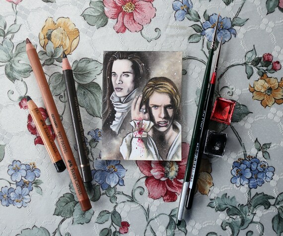 Blood Lineage Interview With the Vampire Traditional Art | Etsy