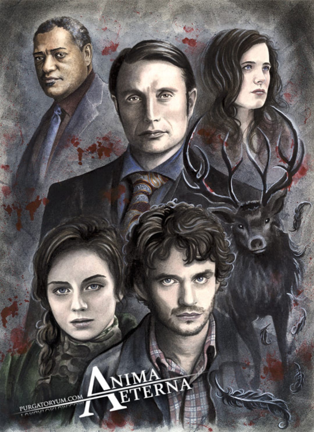 Hannibal Traditional Art Watercolor Painting Photo Print 15x20cm 5.9x7 ...