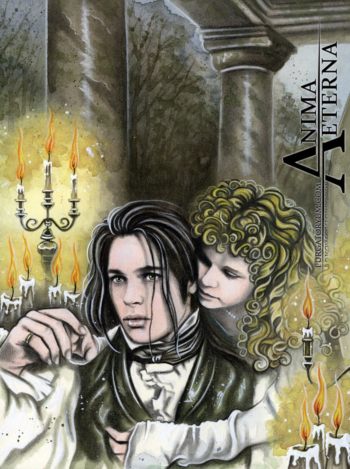 Interview With the Vampire Traditional Art Watercolor Painting - Etsy