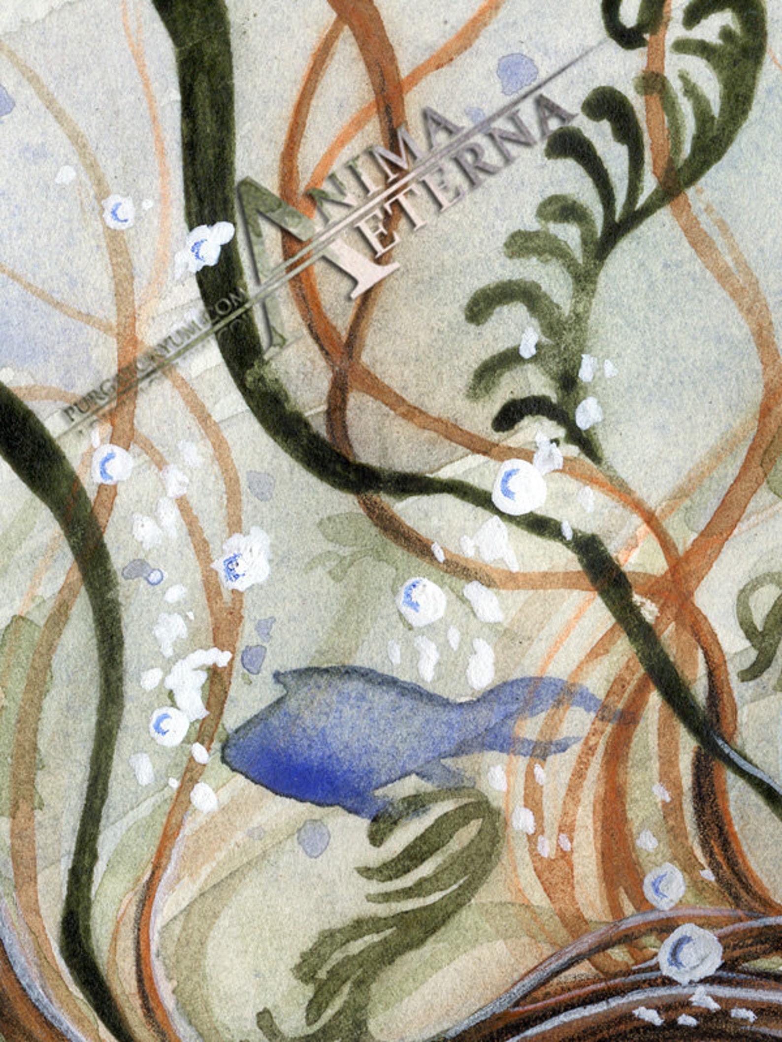 The Little Mermaid Watercolor Painting Photo Print 20x30cm | Etsy