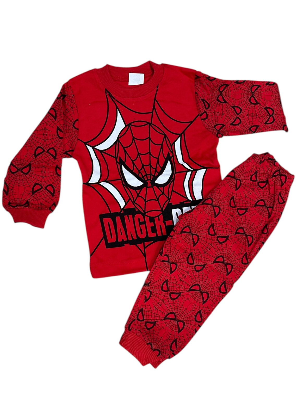 Red Spider-man Kids Pajama Set - Etsy