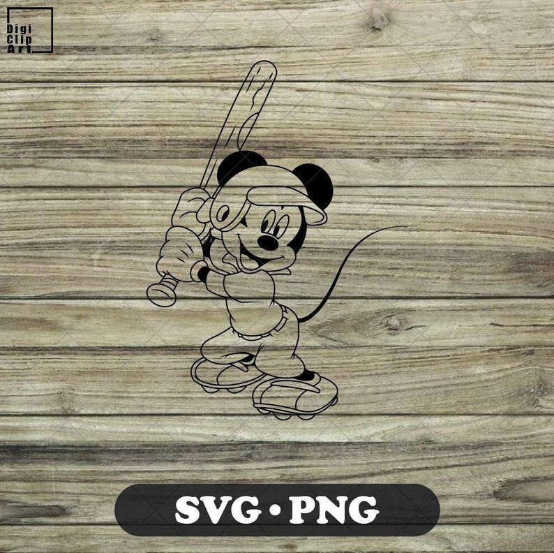Mickey Baseball Svg, Mickey Svg, Baseball Svg, Baseball Sport Svg, Svg ...