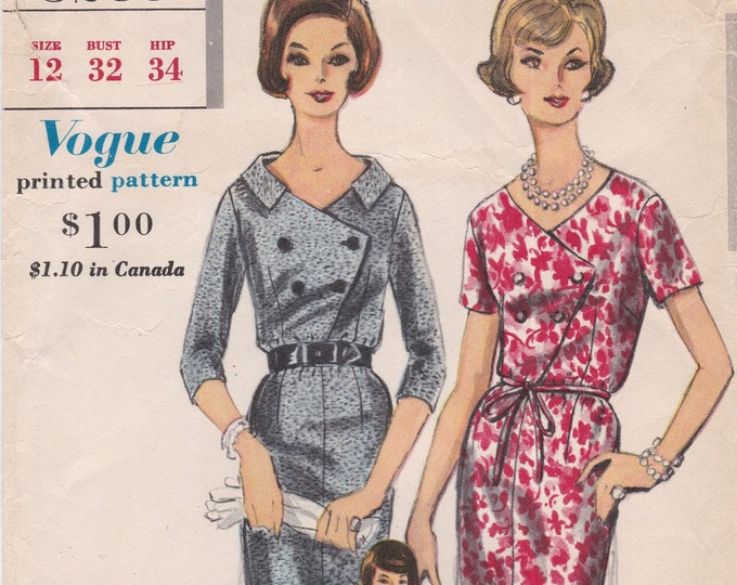 Vogue 5288 Vintage 1960s Sewing Pattern Dress Size 12 Bust 32 - Etsy