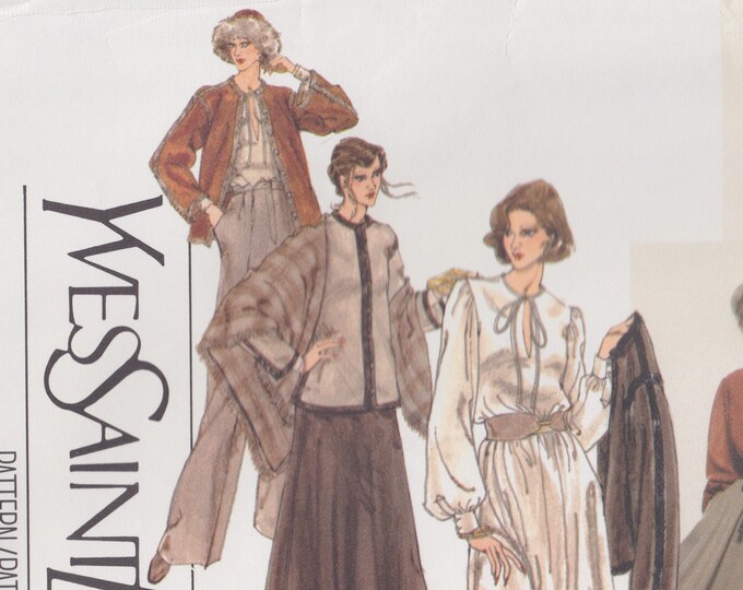 Vogue Paris Original 1736 / Vintage Designer Sewing Pattern / Yves ...