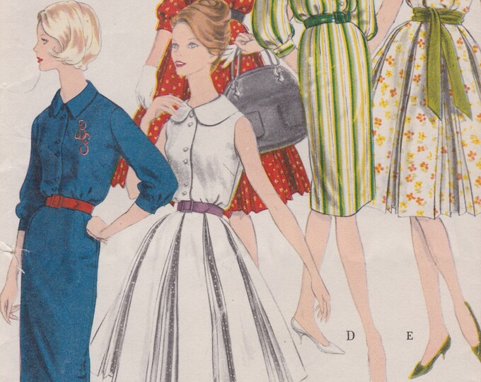 Vintage Fifties Sewing Pattern From Simplicity 1234 Dress Size 13 - Etsy