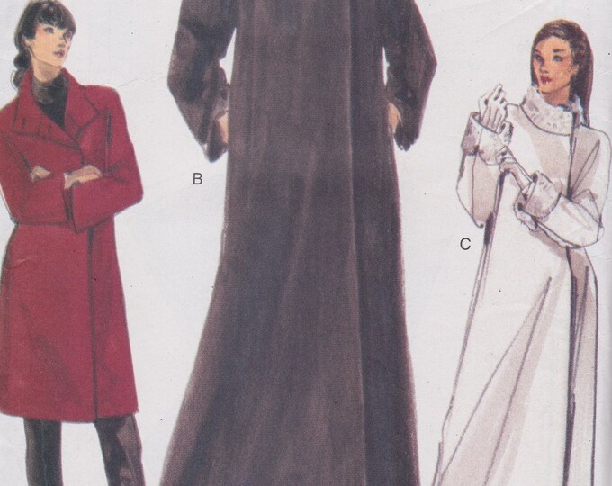 Vogue 9953 / Vintage Sewing Pattern / Coat / Sizes L XL / Bust 38 40 42 ...