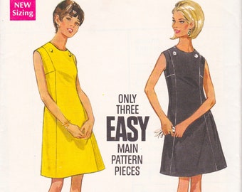 Vogue 7327 Vintage 1960s Sewing Pattern Dress Size 12 Bust 34 - Etsy