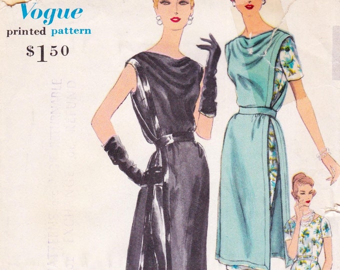 Vogue Special Design 4084 Vintage 1950s Sewing Pattern Dress and Tunic ...