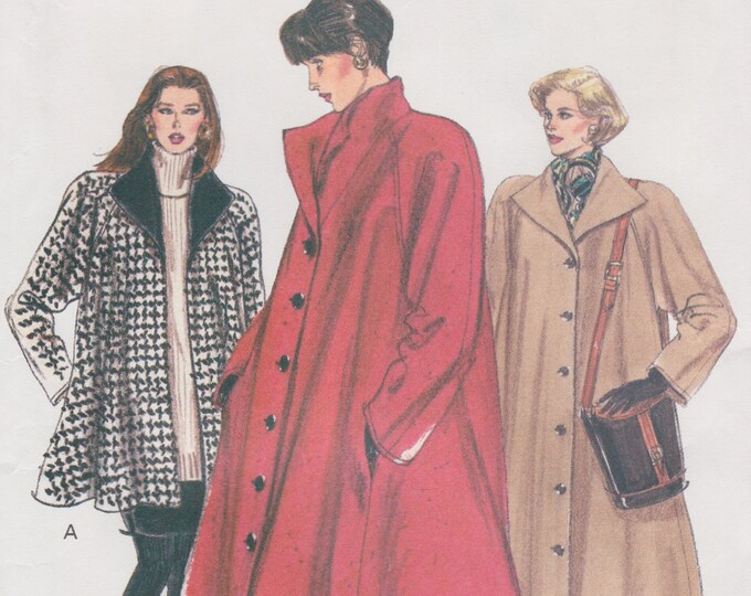 Vogue 7902 Vintage Sewing Pattern Coat Jacket Sizes 12 14 16 Bust 34 36 ...